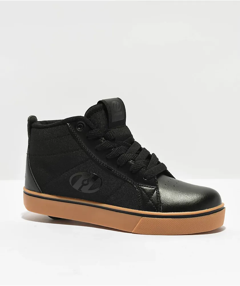 Heelys Kids Racer Mid Black & Gum Shoes | Mall of America®