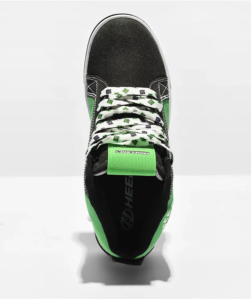 Heelys x Minecraft Bam! Racer Mid 20 Green & Black Shoes | Mall of America®