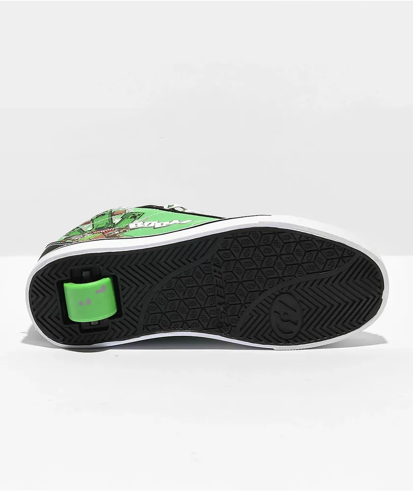 Heelys x Minecraft Bam! Racer Mid 20 Green & Black Shoes | Mall of America®