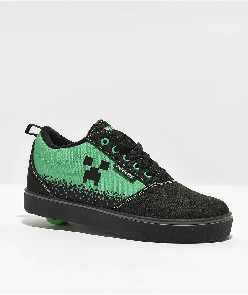 Heelys x Minecraft Spray Pro 20 Green & Black Shoes | Hamilton Place