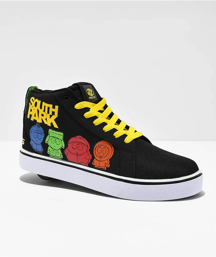 Heelys x South Park Racer Mid Black & Yellow Shoes | Hamilton Place