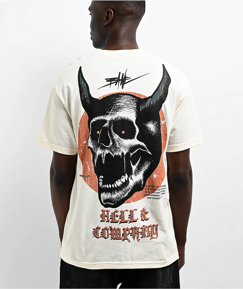 Hell & Company Braincase Natural T-Shirt | Hamilton Place