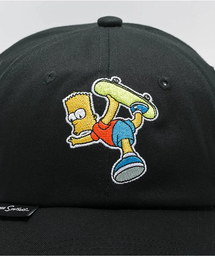 Herschel Supply Co. x The Simpsons Sylas Bart Black Strapback Hat at ...