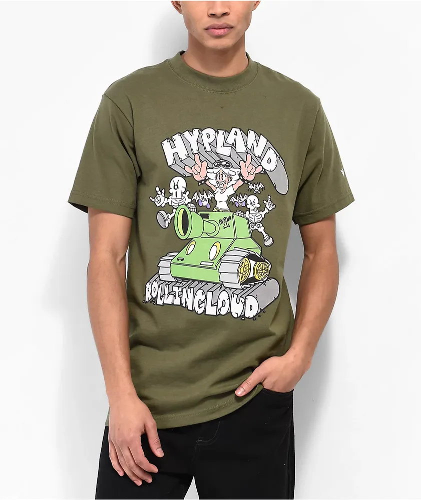 Hypland x Rolling Loud Tank Skeleton Green T-Shirt | Hamilton Place
