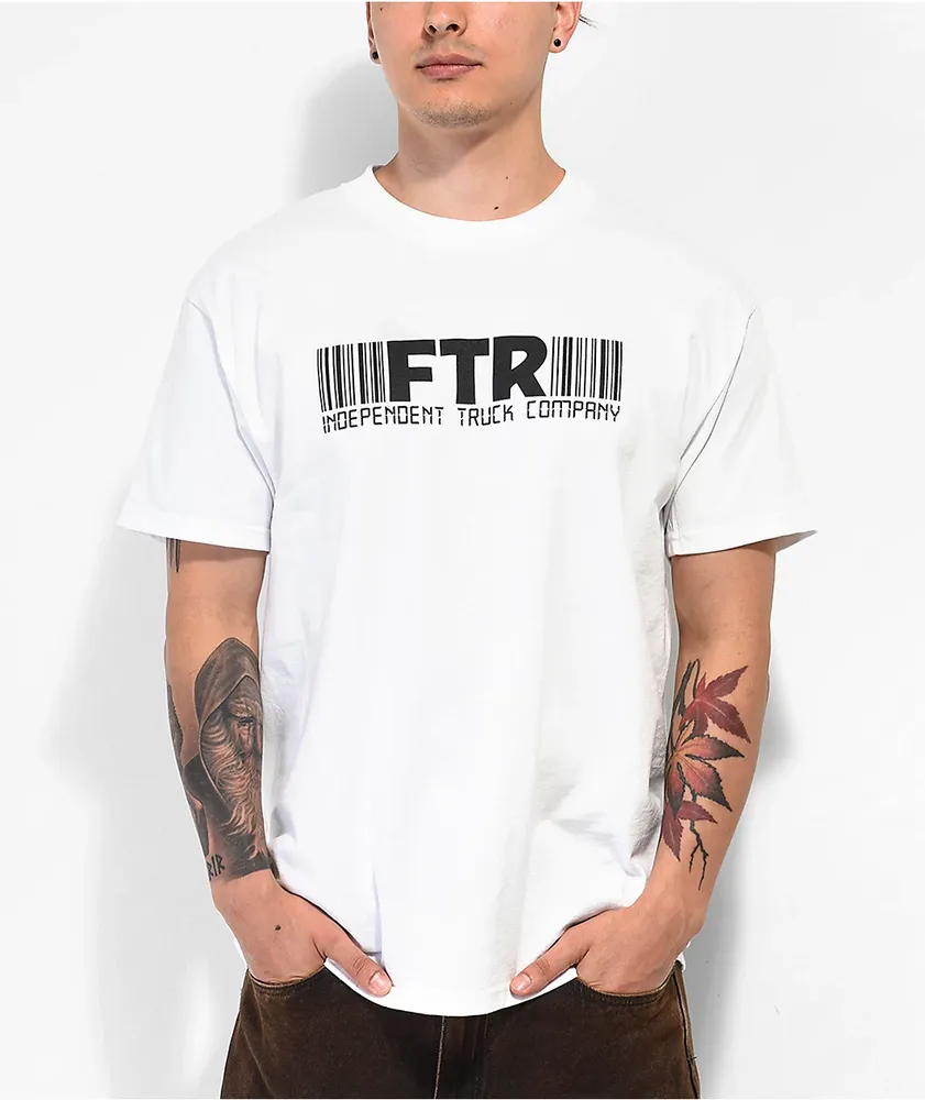 Independent FTR Barcode White T-Shirt | Hamilton Place