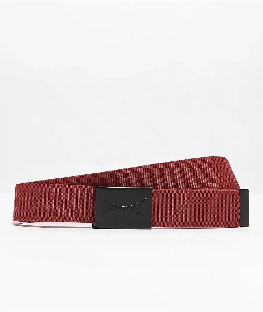 Independent Span Red Web Belt | Hamilton Place