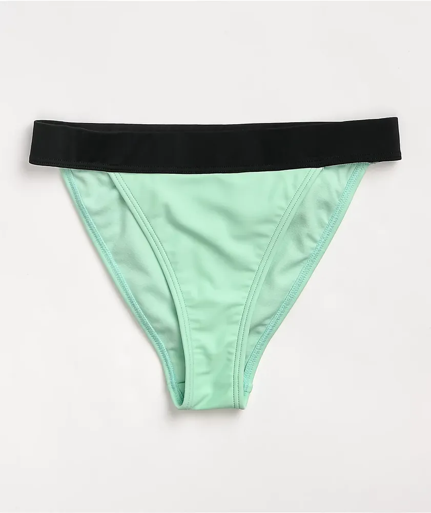 JV by Jac Vanek Antisocial Mint High Leg Cheeky Bikini Bottom ...
