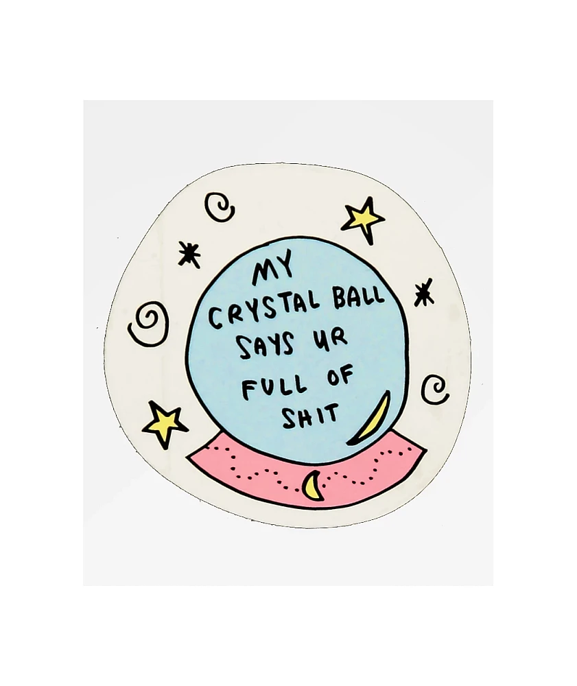 JV by Jac Vanek Crystal Ball Sticker | Hamilton Place