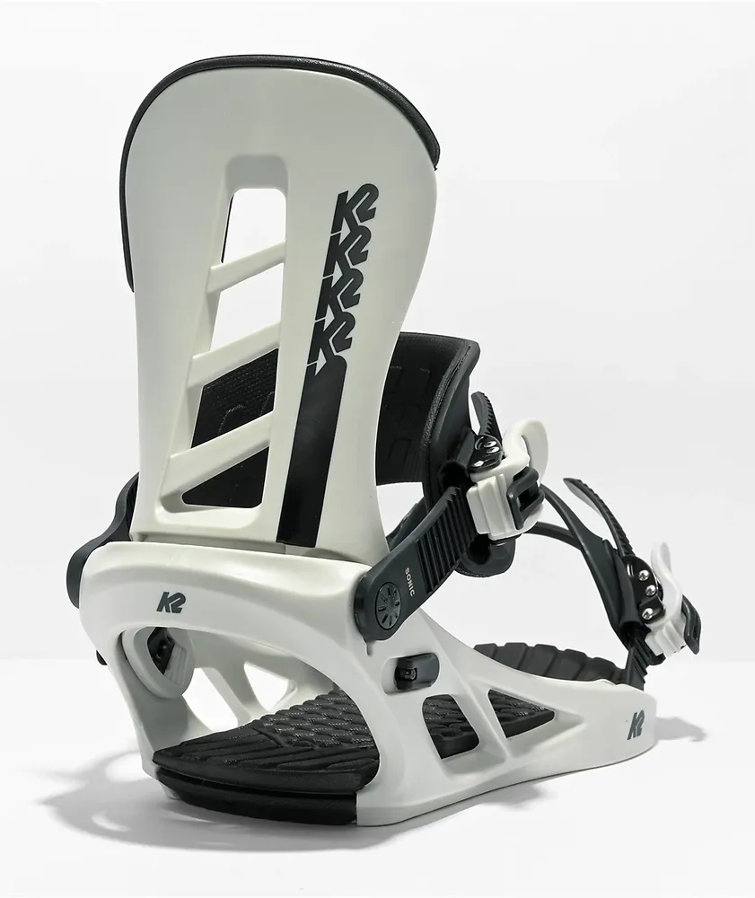 K2 Sonic Off White Snowboard Bindings | Hamilton Place
