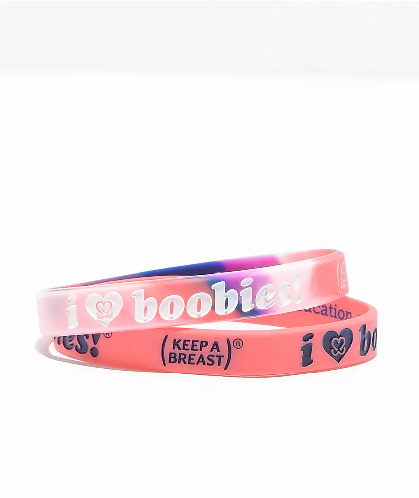 I Heart Boobies Bracelet