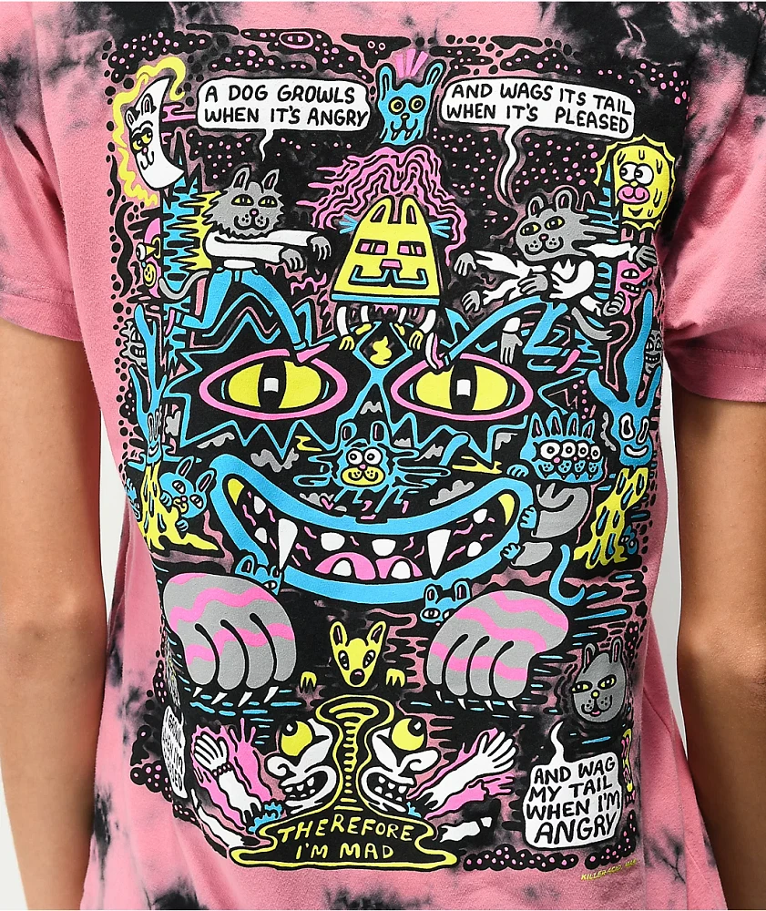 Killer Acid Mad Cats Pink Tie Dye T-Shirt | Mall of America®