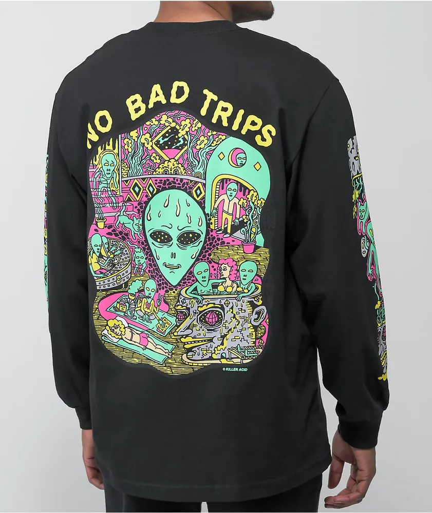 Killer Acid No Bad Trips Black Long Sleeve T-Shirt | Mall of America®