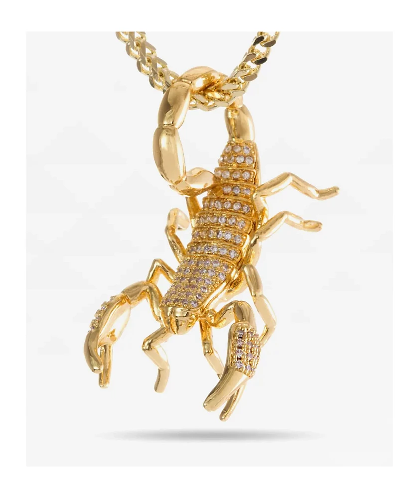 King Ice Scorpion King 22" Gold Chain Necklace | Hamilton Place