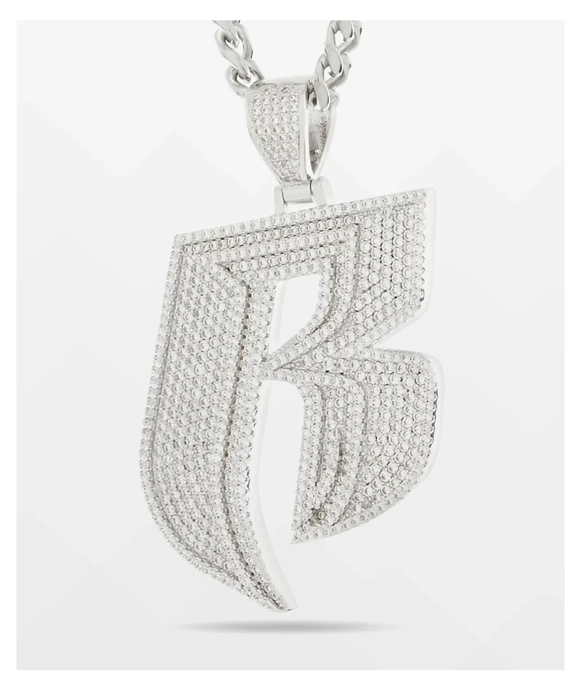 King Ice x Ruff Ryders Logo 22" Silver Chain Necklace at Hamilton Place ...
