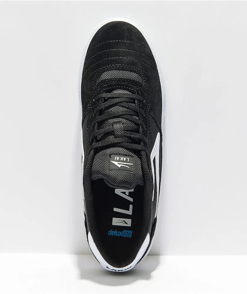 Lakai Cambridge Black & White Suede Skate Shoes | Mall of America®