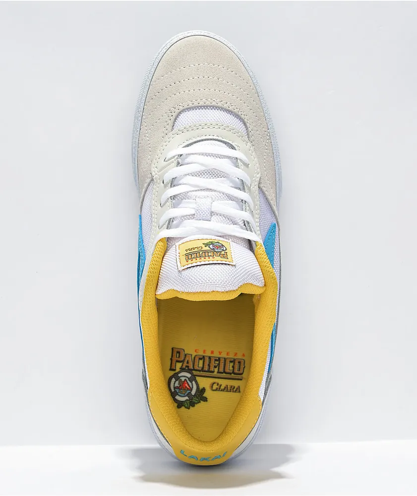 Lakai x Pacifico Cambridge White & Cyan Skate Shoes at Mall of America ...
