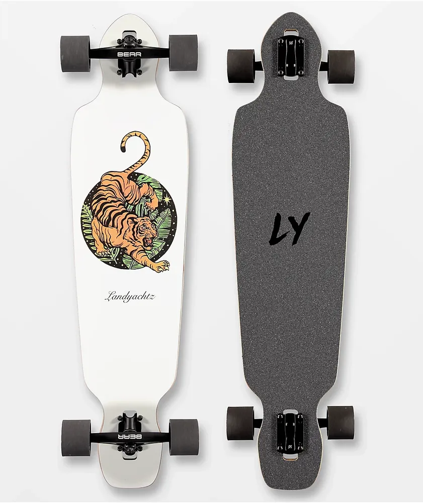 Landyachtz Battle Axe Paper Tiger 38" Drop Through Longboard Complete ...