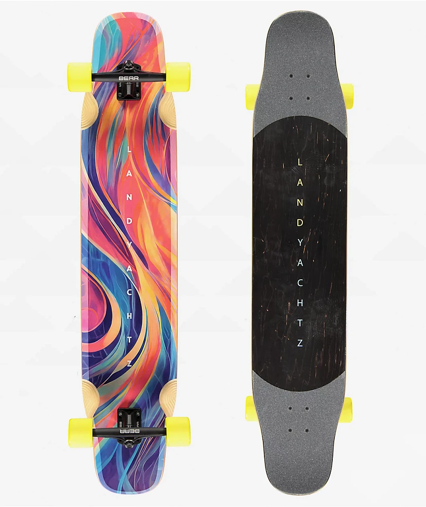 Landyachtz Stratus Texture Flow 46" Longboard Complete | Hamilton Place