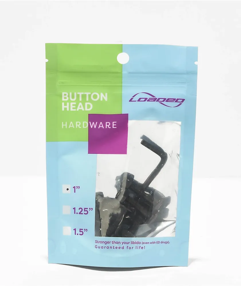 Orangatang Loaded Button Head Black 1" Hardware | CoolSprings Galleria