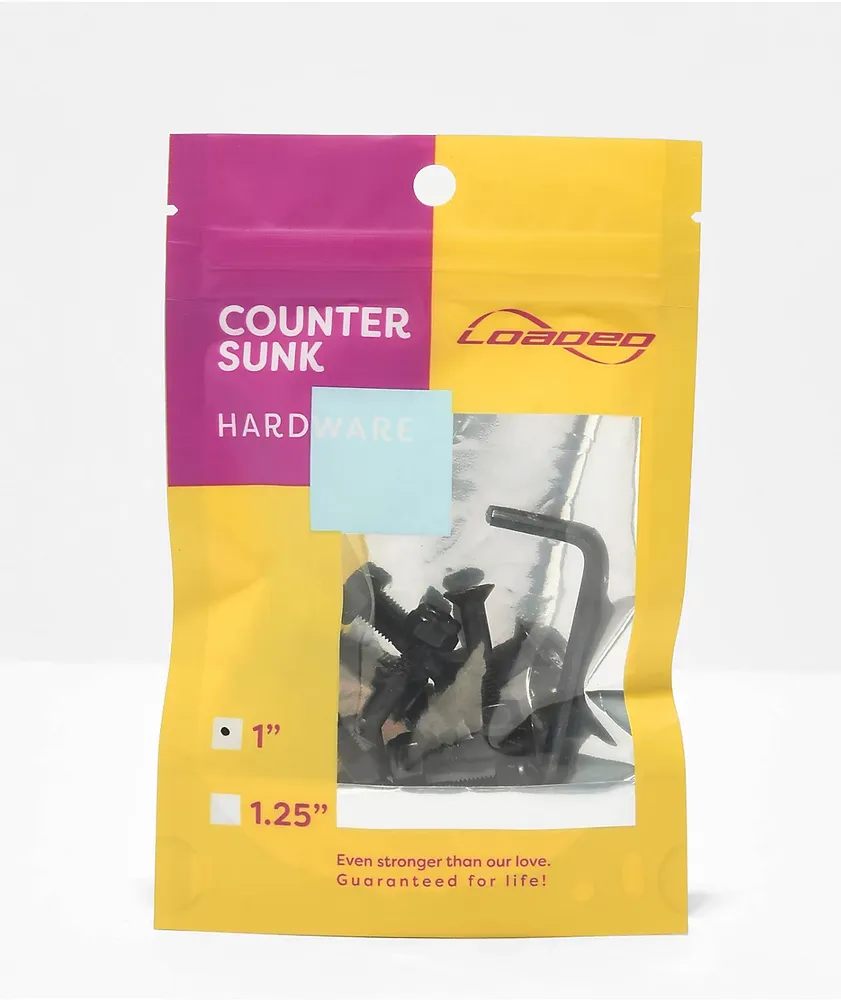 Orangatang Loaded Counter Sunk 1" Skateboard Hardware | Hamilton Place