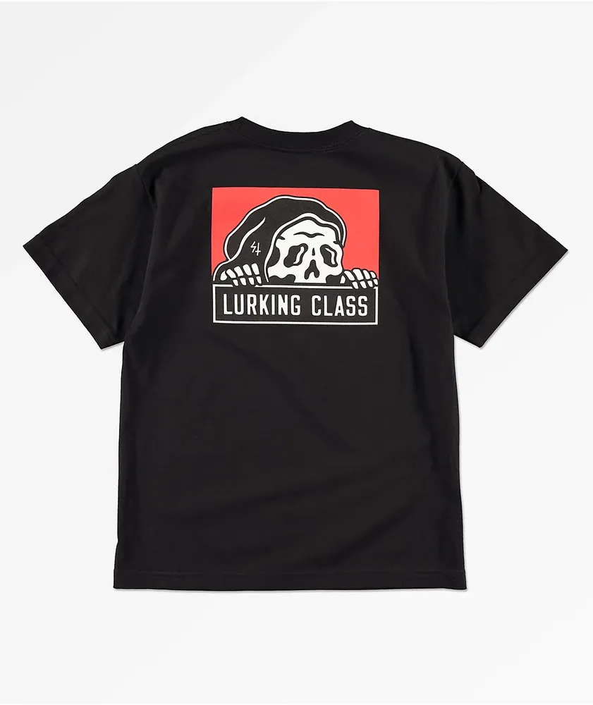 Lurking Class By Sketchy Tank Kids Corpo Black T-Shirt | Hamilton Place