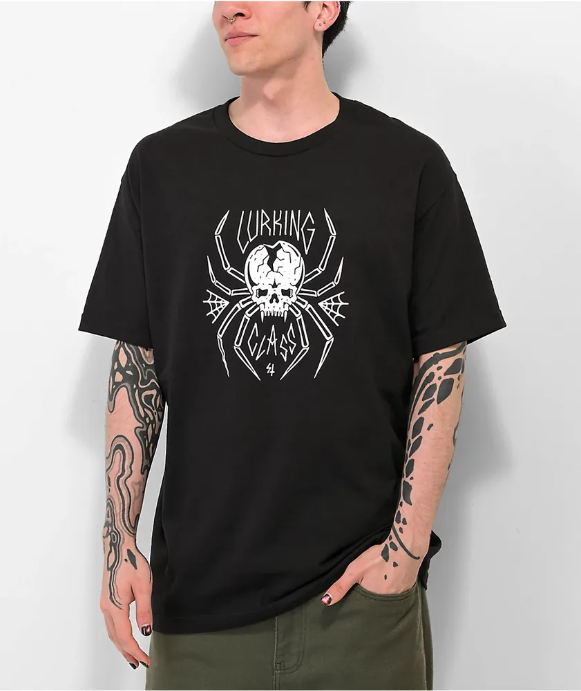 Lurking Class by Sketchy Tank Arachnid Black T-Shirt | Hamilton Place