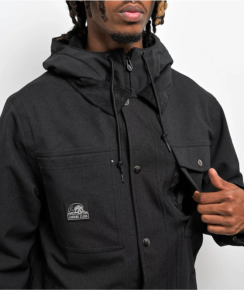 Lurking Class by Sketchy Tank Double Death Black Snowboard Jacket ...