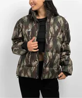 Lurking Class by Sketchy Tank Flame Thorn Camo Puffer Jacket | Liberty ...