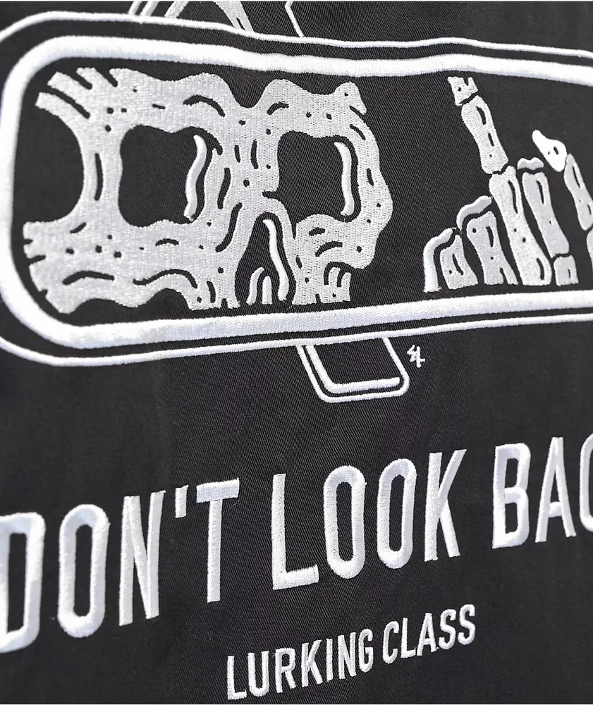 Lurking Class by Sketchy Tank Look Back Black Work Shirt | Coquitlam Centre