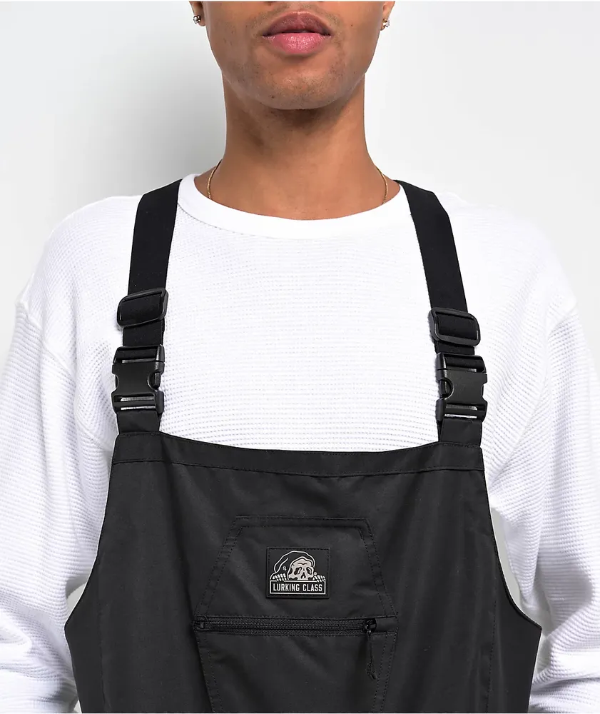 Lurking Class by Sketchy Tank Lurk Coffin Black 10K Snowboard Bib Pants ...