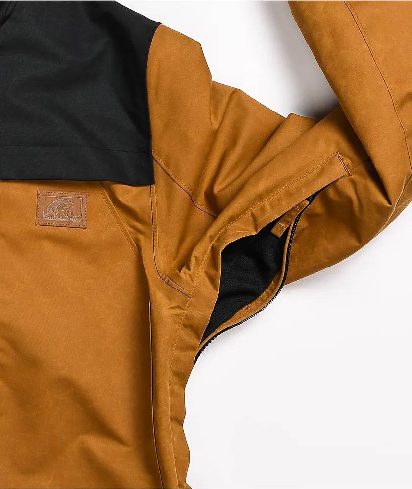 Lurking Class by Sketchy Tank Lurk Wear Tobacco 10K Snowboard Jacket ...