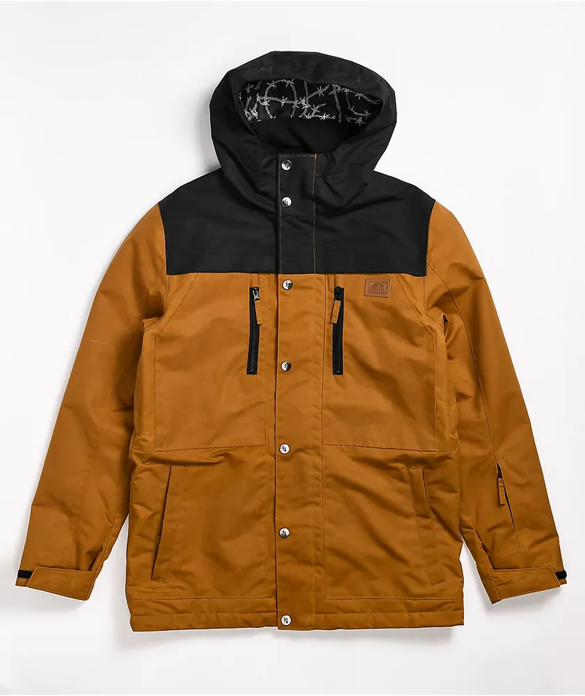 Lurking Class by Sketchy Tank Lurk Wear Tobacco 10K Snowboard Jacket ...