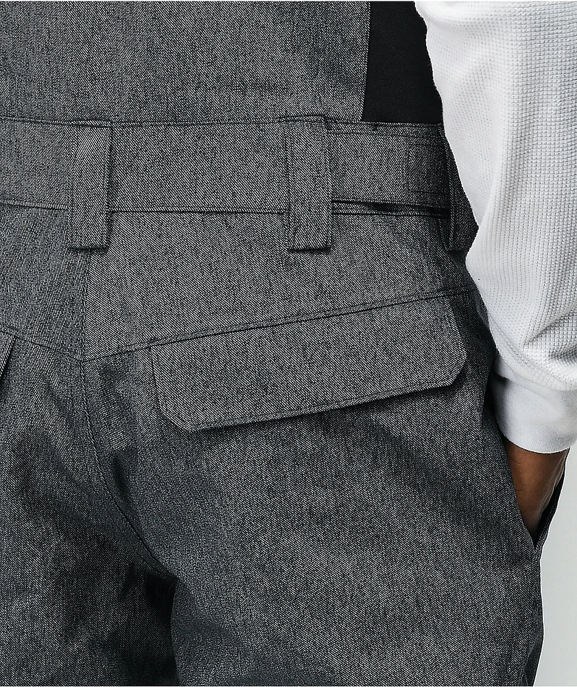 Lurking Class by Sketchy Tank Lurker Black & White Snowboard Bib Pants ...