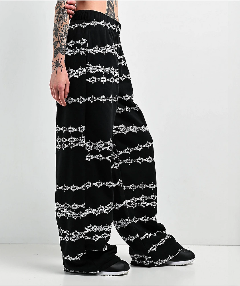 Lurking Class by Sketchy Tank Spiked Chain Black Sweatpants | Mall of ...