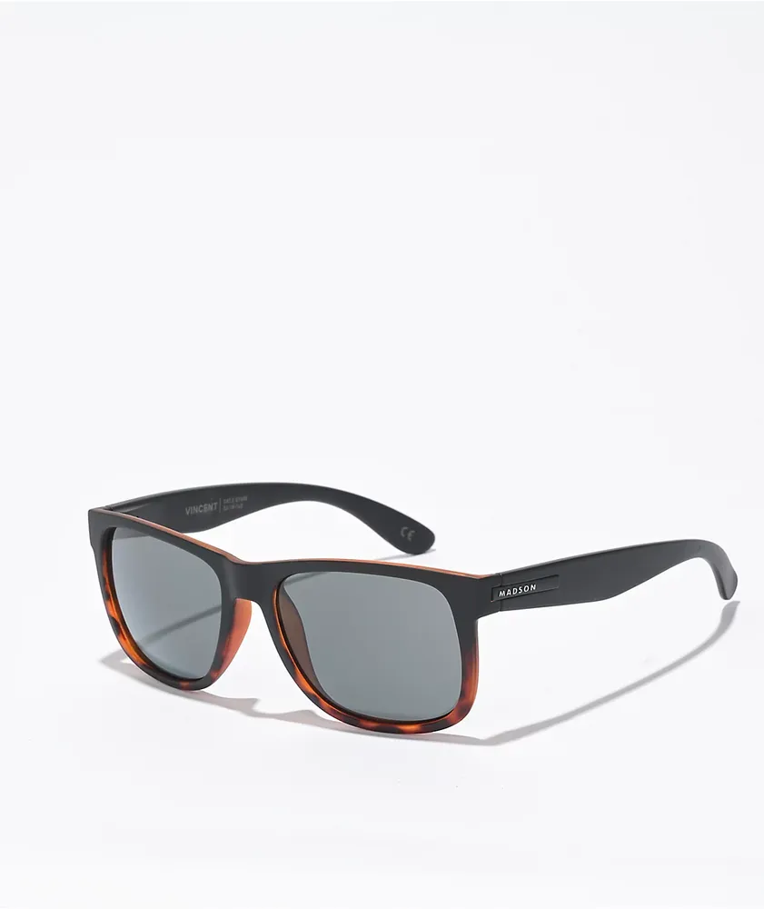 Madson Vincent Black Tortoise Shell fade Polarized Sunglasses | Hamilton Place