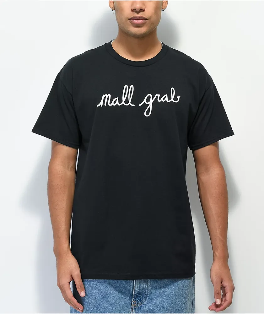 Mall Grab OG Cursive Black T-Shirt | Liberty Center
