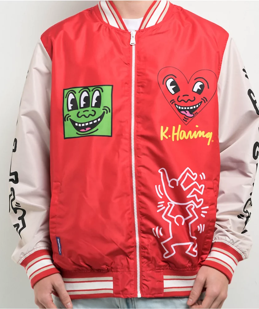 Members Only x Keith Haring Red & Cream Varsity Jacket | Mall of America®