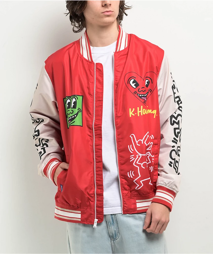 Members Only x Keith Haring Red & Cream Varsity Jacket | Mall of America®