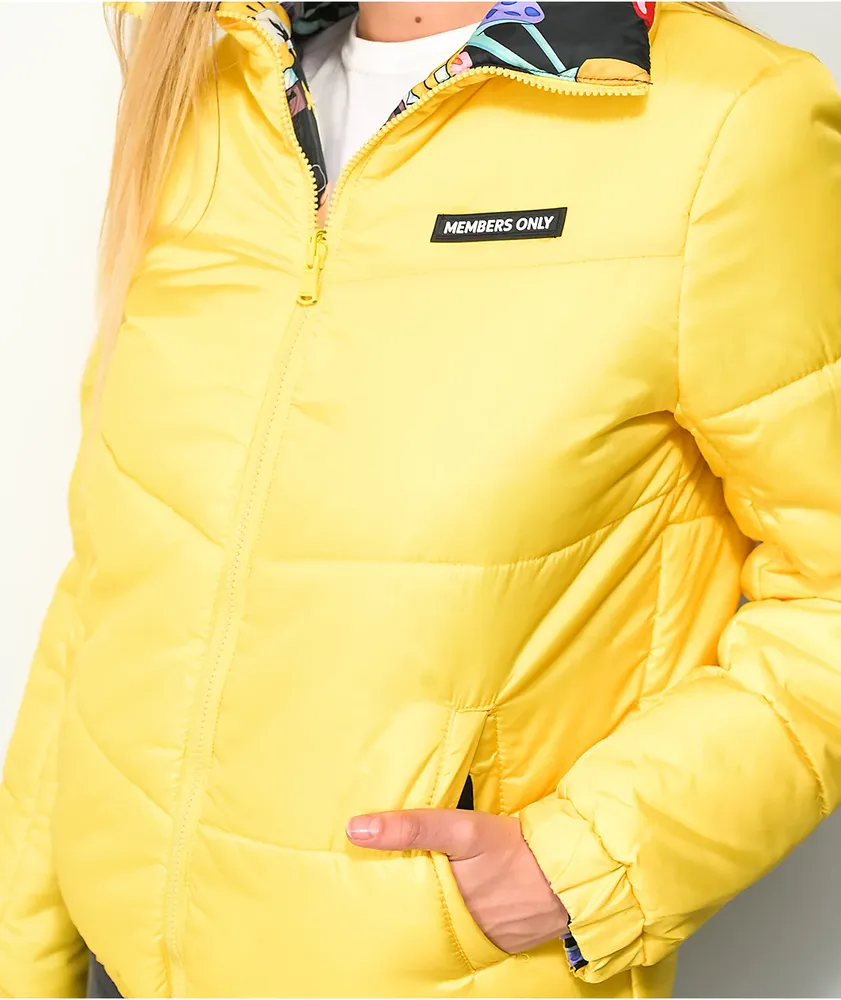Members Only x Nickelodeon Hi-Shine Yellow Puffer Jacket | Mall of America®
