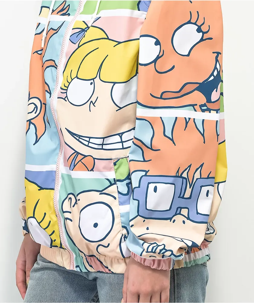 Members Only x Nickelodeon Rugrats FZ Blue & Green Windbreaker Jacket ...