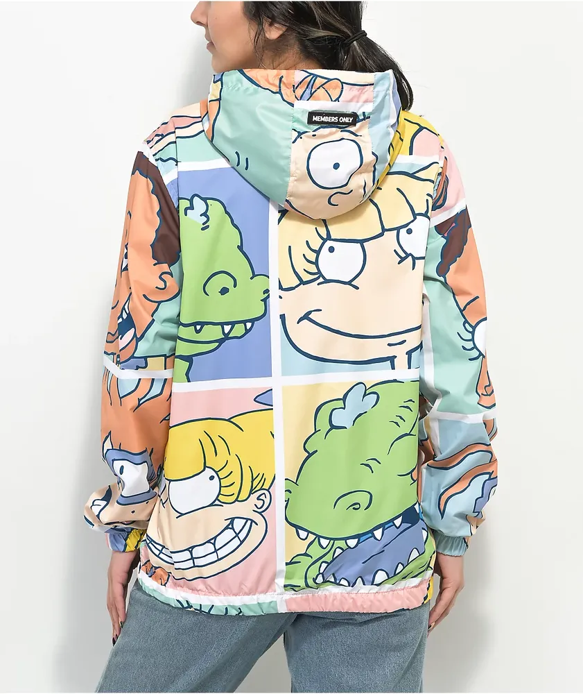 Members Only x Nickelodeon Rugrats FZ Blue & Green Windbreaker Jacket ...
