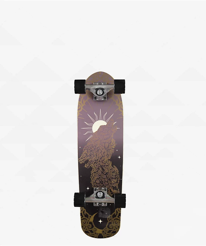 Mercer Celestial Wolves 28.5" Cruiser Skateboard Complete | Hamilton Place
