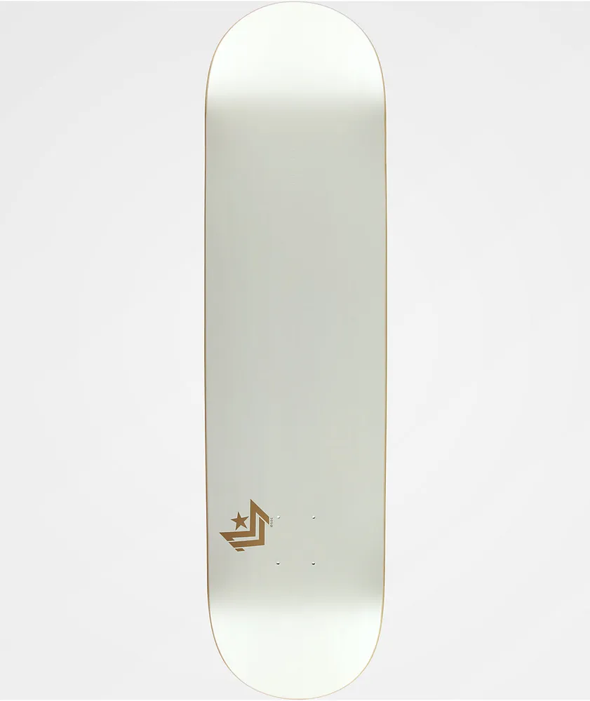 Mini Logo Chevron White 8.5" Skateboard Deck | Hamilton Place