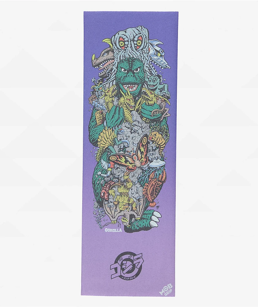 Santa Cruz Skate Mob x Godzilla Kaiju Roskopp 11" Grip Tape | Hamilton ...