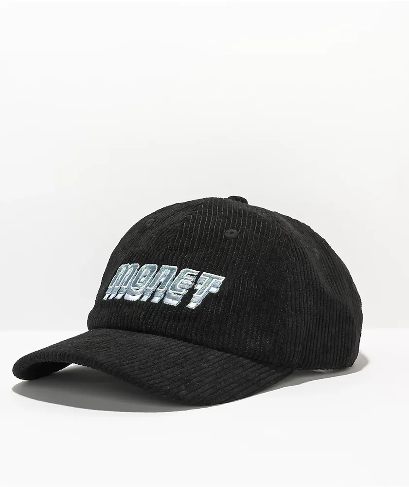 Monet Banks Black Corduroy Strapback Hat | CoolSprings Galleria