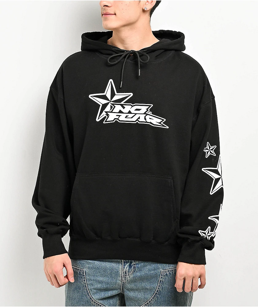 NO FEAR Star Black Hoodie | Hamilton Place