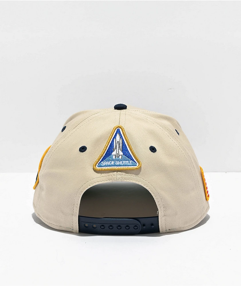 Nasa A-Frame Cream & Navy Blue Snapback Hat | Mall of America®