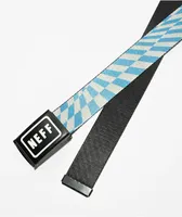 Neff Grade Blue & White Checkered Web Belt | Hamilton Place