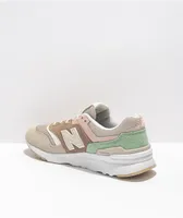 New Balance Lifestyle 997 Tan & Pink Shoes | Hamilton Place