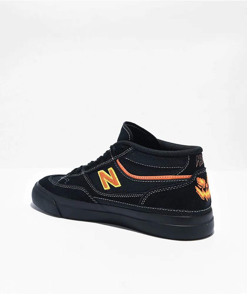 New Balance Numeric 417 Villani Black & Orange Skate Shoes | Mall of ...